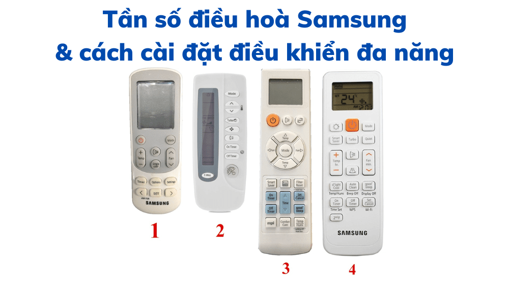 Tần số máy lạnh Samsung và mã điều khiển đa năng: Cách cài